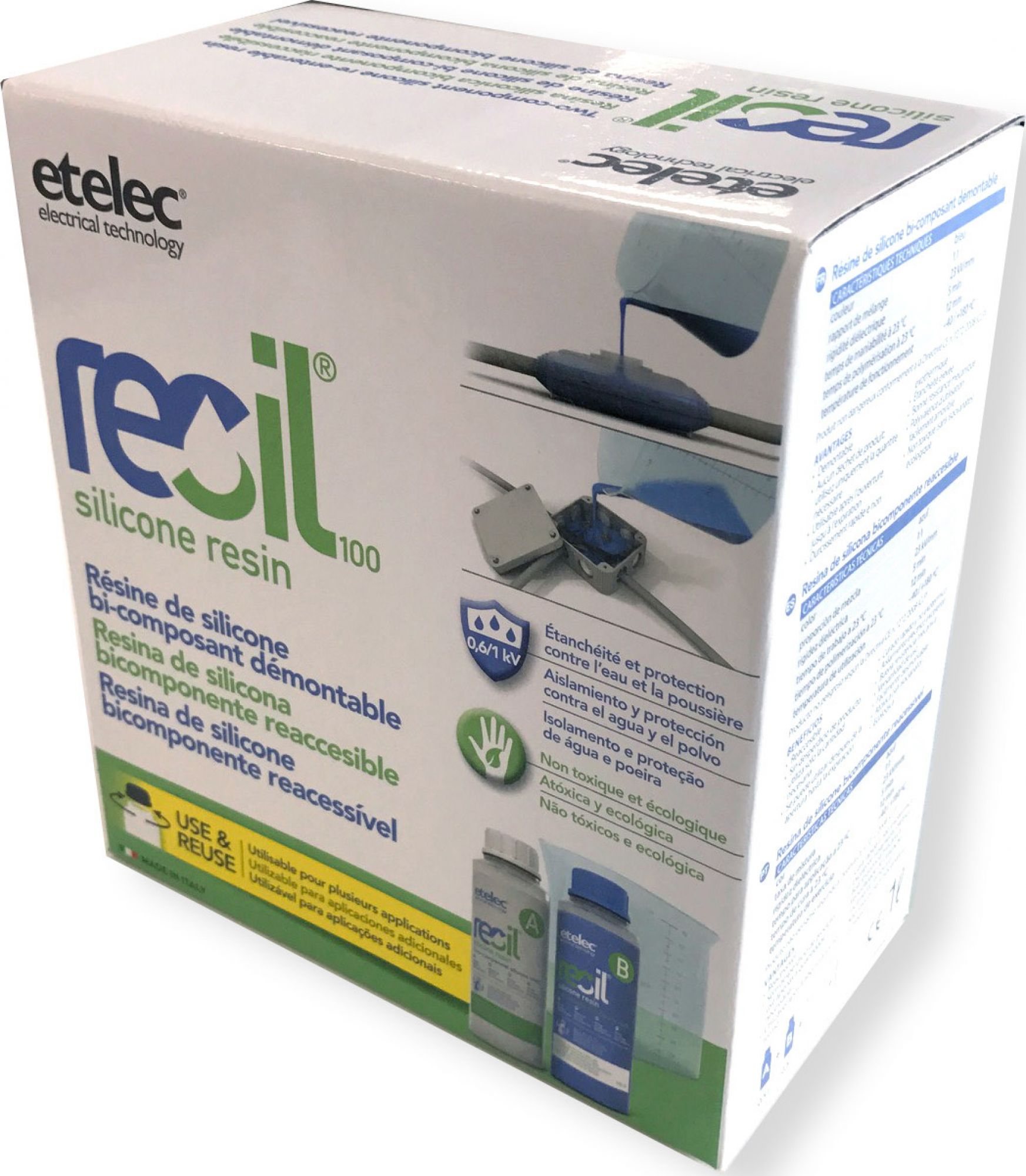 10108979 RE0100: Silicone Resin Joints Junction Box Filler